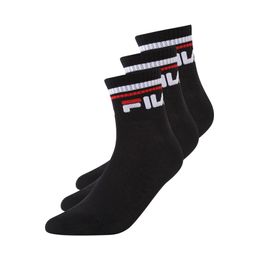 Fila Socken Damen Gr&ouml;&szlig;e 35/38 rot / schwarz / wei&szlig;