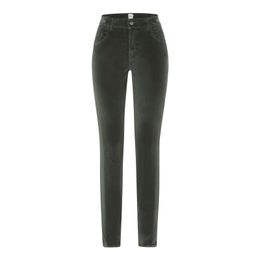 5-Pocket-Hose Brax "Style SHAKIRA", Damen, Gr. 38L76, Langgrößen, dunkelgrün, Web, 74% Baumwolle, 25% Viskose, 1% Elasthan, Hosen