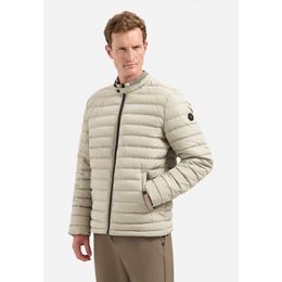Steppjacke NO EXCESS "NO EXCESS Steppjacke Jacket Short Fit Padded", Herren, Gr. L, stone, 88% Polyester, 12% Polyamid, Jacken