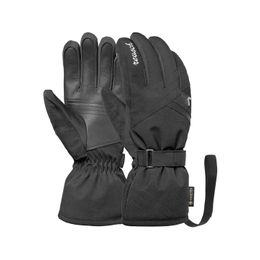 Skihandschuhe Reusch "Alba GORE-TEX", Damen, Gr. 7, schwarz, silberfarben, 100% Polyester, unifarben, Handschuhe, in wasserdichter und atmungsaktiver Qualit&auml;t