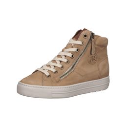 Sneaker Paul Green "Paul Green Sneaker Nubukleder", Damen, Gr. 36, braun (hellbraun), Nubukleder, Schuhe Sneaker