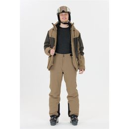 Skihose WHISTLER "Gippslang", Herren, Gr. M, US-Größen, braun, 94% Polyester, 6% Elasthan, mehrfarbig, lang, Hosen, mit wasserdichter 3-Lagen-Membran