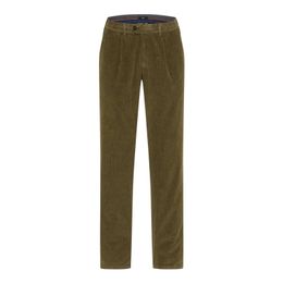 Bundfaltenhose Eurex By Brax "Style LUIS", Herren, Gr. 50, Normalgrößen, grün, Web, 98% Baumwolle, 2% Elasthan, Hosen