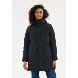 Parka WHISTLER "Bluff", Damen, Gr. 36, schwarz, 92% Polyester, 8% Elasthan, unifarben, normal, ohne Ausschnitt, Jacken Parka, mit wasserdichten und w&auml;rmenden Eigenschaften