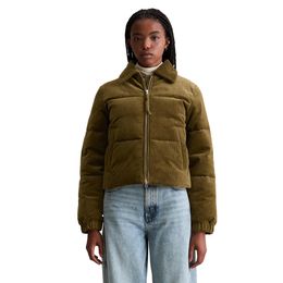 Marc O'Polo Damen Outdoorjacke "mit weicher Wattierung"fir gr&uuml;n, Gr. S, MARC O'POLO DENIM, unifarben, Obermaterial: 98% Baumwolle, 2% Elasthan, Jacken