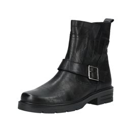 Stiefelette Gabor "Gabor Stiefelette Leder", Damen, Gr. 40,5, schwarz, Leder, Schuhe