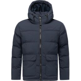 Steppjacke Ragwear "Walinor YOUMODO", Herren, Gr. L (52), navy, Obermaterial: 100% Polyester, Innenfutter: 100% Polyester, Wattierung: 100% Polyester, Ärmelfutter: 100% Polyester, gerade hüftlang, hoch geschlossener Ausschnitt, Ärmel ohne Ärmelschlitz Rippstrickbündchen, Jacken, Gesteppte Winterjacke mit verstellbarer Kapuze