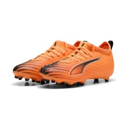 Fu&szlig;ballschuh Puma "ULTRA 6 MATCH FG/AG Fu&szlig;ballschuhe Jugendliche", Kinder, Gr. 33, heat fire schwarz glowing rot orange, Obermaterial: Textil, Synthetik. Futter: Textil, Synthetik. Innensohle: Textil. Laufsohle: Synthetik, Schuhe Fu&szlig;ballschuh