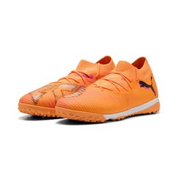 Fußballschuh Puma "FUTURE 8 MATCH TT Fußballschuhe Erwachsene", Damen, Gr. 40.5, heat fire schwarz ravish orange pink, Obermaterial: Textil, Synthetik; Futter: Textil, Synthetik; Innensohle: Textil; Laufsohle: Gummi, Schuhe Fußballschuh