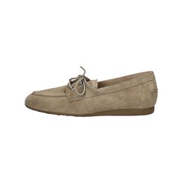 Bootsschuh Paul Green "Paul Green Halbschuhe Veloursleder", Damen, Gr. 40, beige, Veloursleder, Schuhe Bootsschuh