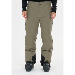 Skihose SOS "Samkos", Damen, Gr. L, US-Gr&ouml;&szlig;en, olivgr&uuml;n, schwarz, 100% Polyester, mehrfarbig, lang, Hosen Skihose, mit wasserfester Beschichtung