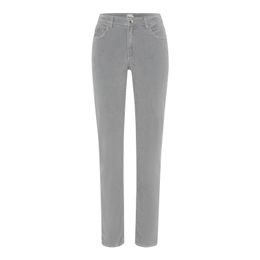 5-Pocket-Hose Brax "Style MARY", Damen, Gr. 40L80, Langgrößen, grau, Web, 74% Baumwolle, 25% Viskose, 1% Elasthan, Hosen