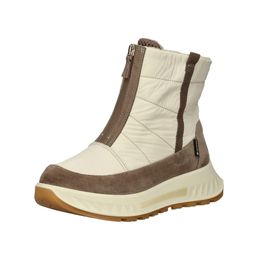 Stiefelette Ara "Ara Stiefelette Lederimitat/Textil", Damen, Gr. 39, wei&szlig;, braun, Lederimitat, Textil, Schuhe Stiefelette