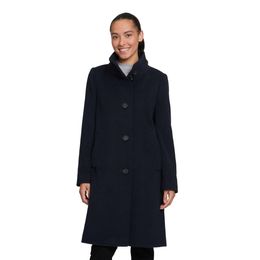 Wolljacke Betty Barclay "Damen Wollmantel mit Kragen", Damen, Gr. 36, blau (dunkelblau), Obermaterial: 53% Wolle, 26% Polyester, 21% Polyacryl. Futter: 100% Acetat., tailliert, Jacken