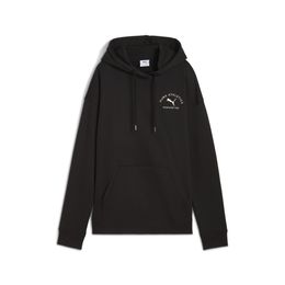 Hoodie Puma "Puma Class Relaxed Hoodie Damen", Damen, Gr. XXS, schwarz, Obermaterial: 66% Baumwolle, 34% Polyester; Kapuzenfutter: 100% Baumwolle; Rippe: 3% Elasthan, 97% Baumwolle, relaxed fit, Sweatshirts Hoodie