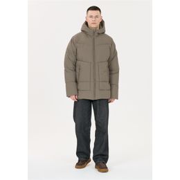Virtus Herren Outdoorjacke "Mackey"dunkelgrau, Gr. L, unifarben, 100% Polyester, Jacken, mit wasserabweisender Eigenschaft