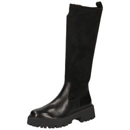 Stiefel Caprice "Caprice Stiefel Leder/Textil", Damen, Gr. 37, schwarz, Leder, Textil, Schuhe Stiefel