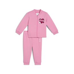 Jogginganzug Puma "Puma x HELLO KITTY AND FRIENDS Minicats Jogginganzug Mädchen", Jungen, Gr. 104, posie pink, Obermaterial: 32% Polyester, 68% Baumwolle; Rippe: 97% Baumwolle, 3% Elasthan, Sportanzüge