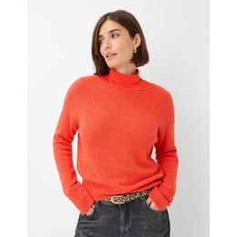 Brax Damen Strickpullover "Style LISA"orange, Gr. 36, Strick, 44% Polyamid, 28% Alpaka, 28% Wolle, Pullover