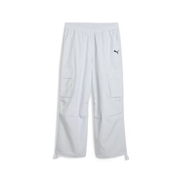 Sporthose Puma "FUTURE.Puma.ARCHIVE Extreme Cargohose Erwachsene", Herren, Gr. S, Normalgrößen, silber mist gray, Obermaterial: 100% Polyester; Seitentasche – Oben: 20% Baumwolle, 80% Polyester; Seitentasche – Unten: 100% Polyester, unifarben, oversize, Hosen