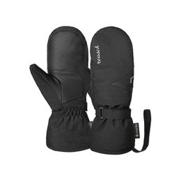 F&auml;ustlinge Reusch "Reusch Alba GORE-TEX Mitten", Damen, Gr. 6,5, schwarz, silberfarben, 84% Polyester, 14% Polyurethan, 2% Elasthan, unifarben, Handschuhe F&auml;ustlinge, mit wasserdichter und atmungsaktiver Funktion