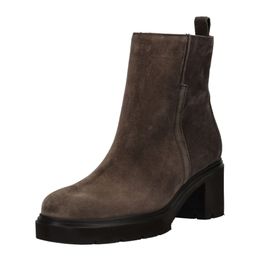Stiefelette Gabor "Gabor Stiefelette Veloursleder", Damen, Gr. 42, dunkelbraun, Veloursleder, Schuhe