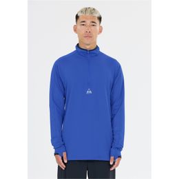 Strickpullover SOS "Timberline", Herren, Gr. L, royalblau, 90% Polyester, 10% Elasthan, unifarben, kurz, hoch geschlossener Ausschnitt, Pullover, für viel Bewegungsfreiheit auf der Piste