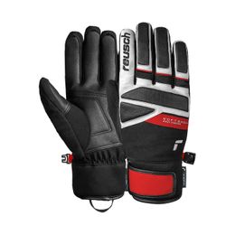 Skihandschuhe Reusch "Thunder R-TEX XT", Damen, Gr. 10.5, schwarz, 80% Polyester, 14% Ziegenleder, 3% Polyurethan, 3% Elasthan, unifarben, Handschuhe, mit wasser- und winddichter Membran