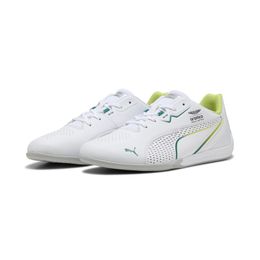 Puma Damen Sneaker "Puma x ASTON MARTIN ARAMCO F1 TEAM Drift Cat 11 Sneakers", Gr. 42,5wei&szlig; gr&uuml;n lux, Obermaterial: Synthetik, Textil; Futter: