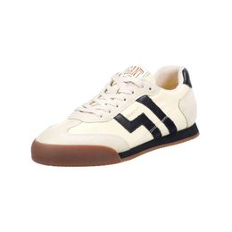 Sneaker Gant "Gant Sneaker Lederimitat/Textil", Damen, Gr. 37, schwarz (beige, schwarz), Lederimitat, Textil, Schuhe Sneaker