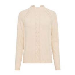 Strickpullover Brax "Style LEA", Damen, Gr. 46, beige, Strick, 63% Baumwolle, 30% Polyamid, 5% Wolle, 2% Elasthan, Pullover
