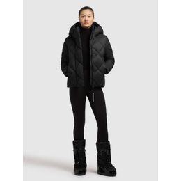 Steppjacke Khujo "JACKE", Damen, Gr. L, schwarz, 100% Nylon, unifarben, eingesetzt elastischer Bund mit Windstopper, Jacken