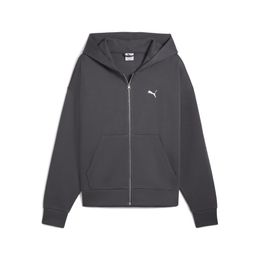 Sweatjacke Puma "Wardrobe Essentials Boxy Kapuzenjacke Herren", Herren, Gr. XL, dusky gray, Obermaterial: 23% Polyester, 77% Baumwolle; Seitentasche – Oben: 100% Baumwolle, Sweatjacken