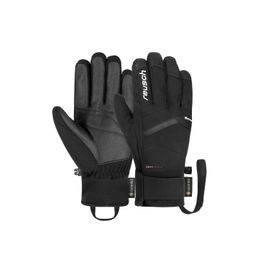 Skihandschuhe Reusch "Blaster GORE-TEX", Damen, Gr. 7.5, schwarz-weiß (schwarz, weiß), 90% Polyester, 10% Polyurethan, mehrfarbig, Handschuhe, mit wasserdichter Membran