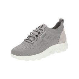Sneaker Geox "Geox Sneaker Veloursleder/Textil", Damen, Gr. 37, grau, Textil, Veloursleder, Schuhe Sneaker