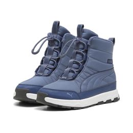 Stiefel Puma "Puma Evolve Stiefel Jugendliche", Jungen, Gr. 35,5, weiß (inky blau persian weiß), Obermaterial: Textil, Synthetik; Futter: Textil; Innensohle: Textil; Laufsohle: Gummi, Schuhe
