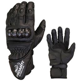 Motorradhandschuhe PROANTI Gr. L, schwarz, Handschuhe, L, Obermaterial: 100% Rindsleder. Innenfutter: 100% Polyester