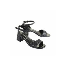 High-Heel-Pumps Buffalo "Buffalo Rainelle Vegan Glitter", Damen, Gr. 38, lila, schwarz, Polyurethan, Schuhe