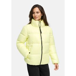 Winterjacke Marikoo "Hazalee", Damen, Gr. L, pastel gelb, Obermaterial: 100% Polyester; Futter: 100% Polyester; Wattierung: 100% Polyester; &Auml;rmelfutter: 100% Polyester, Jacken Winterjacke, mit leicht gl&auml;zendem Obermaterial und hohem Kragen