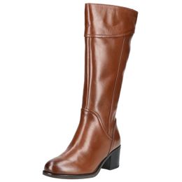 Stiefel Caprice "Caprice Stiefel Nappaleder", Damen, Gr. 37, braun (cognac), Nappaleder, Schuhe Stiefel