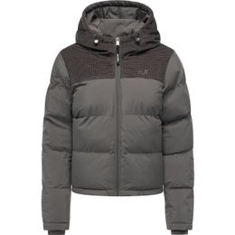 Steppjacke Ragwear "Amazze", Damen, Gr. L (40), stein, Obermaterial 1: 100% Baumwolle, Obermaterial 2: 100% Polyester, Innenfutter: 100% Polyester, Wattierung: 100% Polyester, gerade hüftlang, hoch geschlossener Ausschnitt, Ärmel ohne Ärmelschlitz Rippstrickbündchen, Jacken, Stylische warme Damen Jacke für den Winter