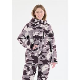 Skijacke SLOPE "Kenai", Damen, Gr. XS, purpurviolett, 100% Polyester, bedruckt, normal, ohne Ausschnitt, Jacken, mit All-Over-Print und Top Ausstattung