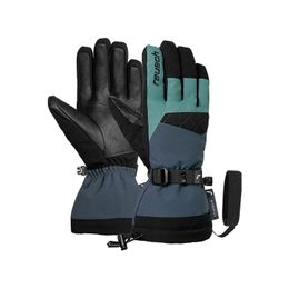 Skihandschuhe Reusch "Couloir R-TEX XT", Damen, Gr. 9, gr&uuml;n (anthrazit, schwarz), 90% Polyester, 10% Lederimitat, mehrfarbig, Handschuhe, mit wind- und wasserdichter R-TEX XT Membran