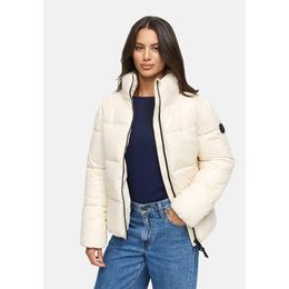 Winterjacke Marikoo "Hazalee", Damen, Gr. L, cream, Obermaterial: 100% Polyester; Futter: 100% Polyester; Wattierung: 100% Polyester; Ärmelfutter: 100% Polyester, Jacken, mit leicht gläzendem Obermaterial und hohem Kragen