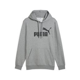 Hoodie Puma "Essentials No. 1 Logo Hoodie Herren", Herren, Gr. XL, grau (medium gray heather), Obermaterial: 34% Polyester, 66% Baumwolle; Kapuzenfutter: 100% Baumwolle; Rippe: 97% Baumwolle, 3% Elasthan, normal, Sweatshirts