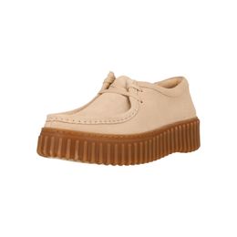 Mokassin Clarks "Torhill Bee", Damen, Gr. 37,5, beige, Schuhe Mokassin, mit Plateau Sohle