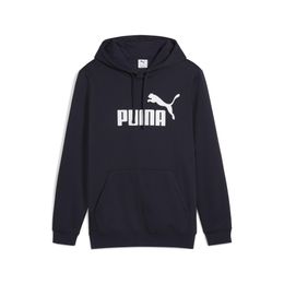 Hoodie Puma "Essentials No. 1 Logo Hoodie Herren", Herren, Gr. S, blau (new navy blau), Obermaterial: 66% Baumwolle, 34% Polyester; Kapuzenfutter: 100% Baumwolle; Rippe: 3% Elasthan, 97% Baumwolle, normal, Sweatshirts Hoodie