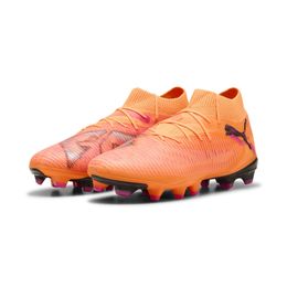 Fußballschuh Puma "FUTURE 8 PRO FG/AG Fußballschuhe Damen", Gr. 36, heat fire schwarz ravish orange pink, Obermaterial: Synthetik, Textil; Futter: Synthetik, Textil; Innensohle: Textil; Laufsohle: Synthetik, Schuhe
