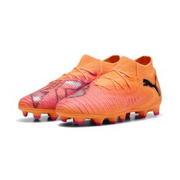 Fu&szlig;ballschuh Puma "FUTURE 8 PRO FG/AG Fu&szlig;ballschuhe Jugendliche", Kinder, Gr. 32, heat fire schwarz ravish orange pink, Obermaterial: Textil, Synthetik. Futter: Textil, Synthetik. Innensohle: Textil. Laufsohle: Synthetik, Schuhe Fu&szlig;ballschuh
