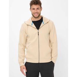 Brax Herren Sweatjacke Style SAMMY cream, hellbeige, Gr. L